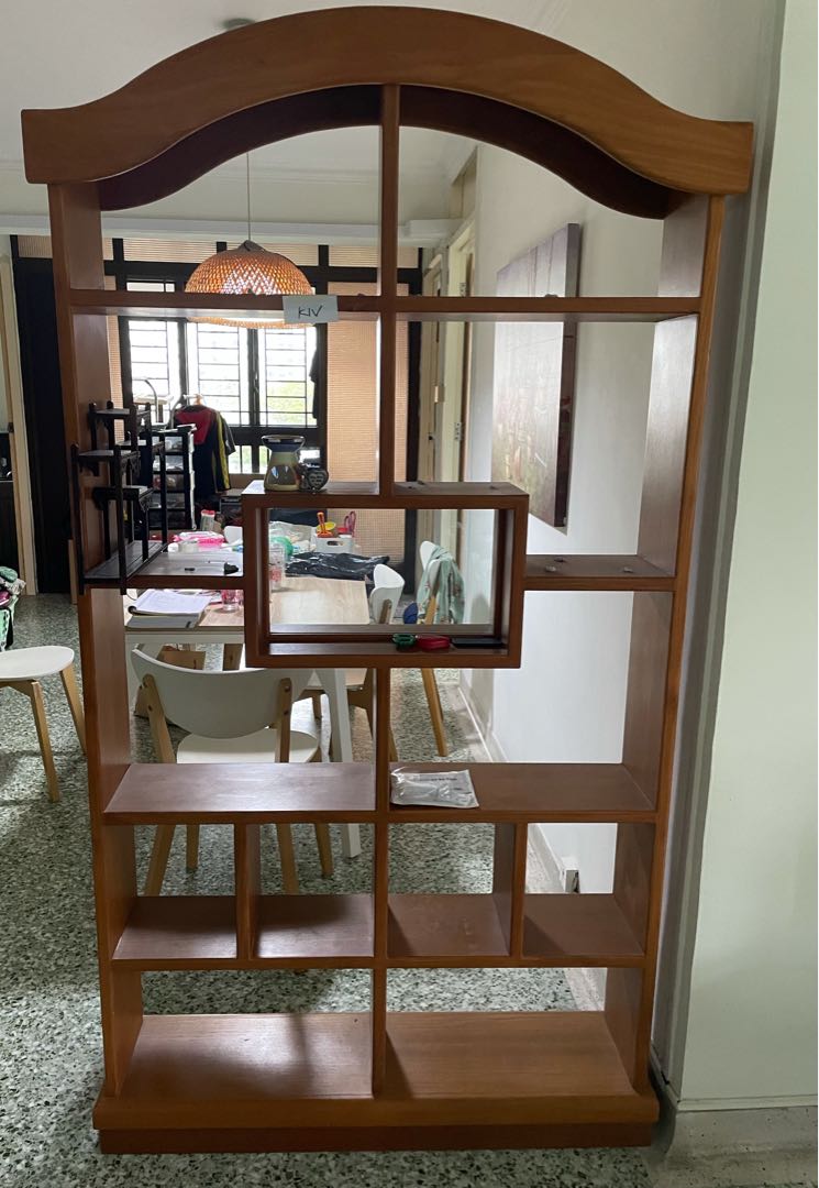 Hardwood Partition Display Shelf, Furniture & Home Living, Furniture ...