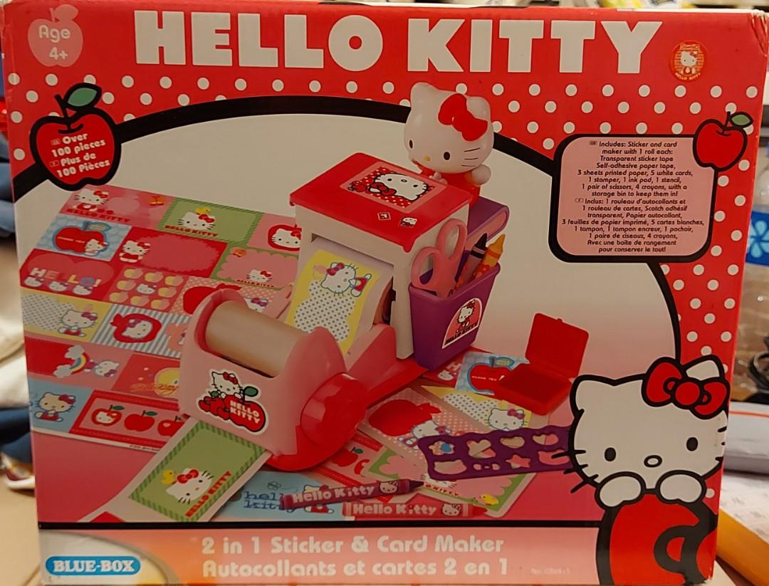 Hello Kitty 2 in 1 Sticker & Card Maker 貼紙機, 興趣及遊戲, 玩具 & 遊戲類 - Carousell