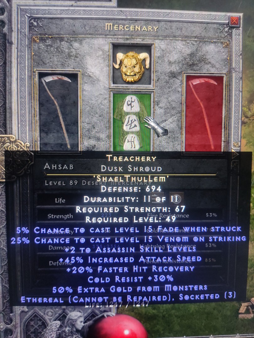 High Def Treachery Armor for D2R., Video Gaming, Gaming Accessories, In ...