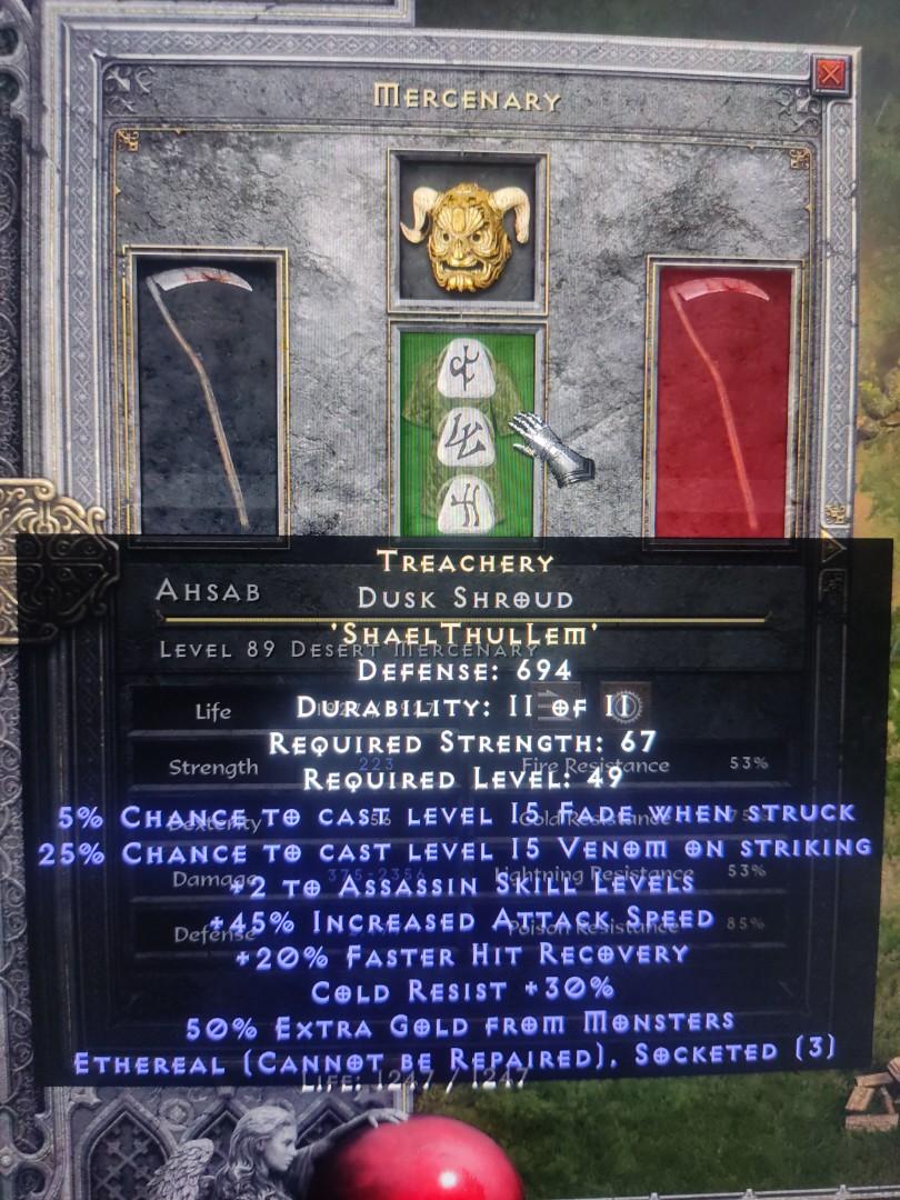 High Def Treachery Armor for D2R., Video Gaming, Gaming Accessories, In ...