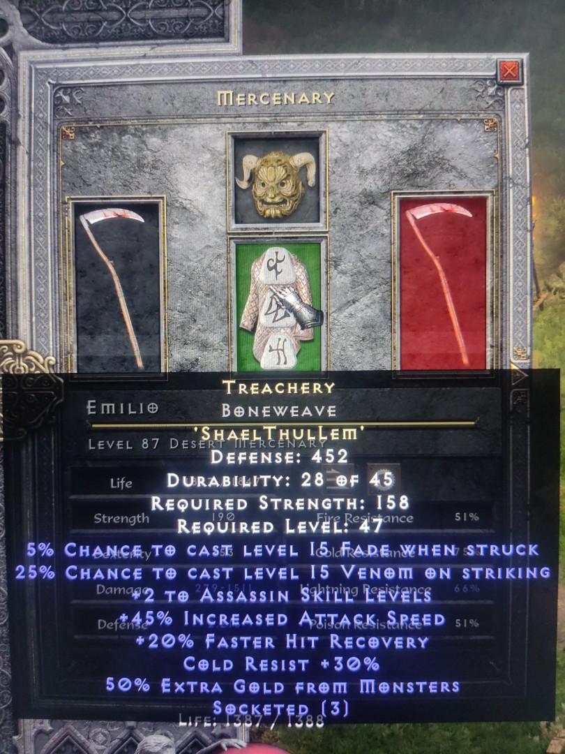 High Def Treachery Armor for D2R., Video Gaming, Gaming Accessories, In ...