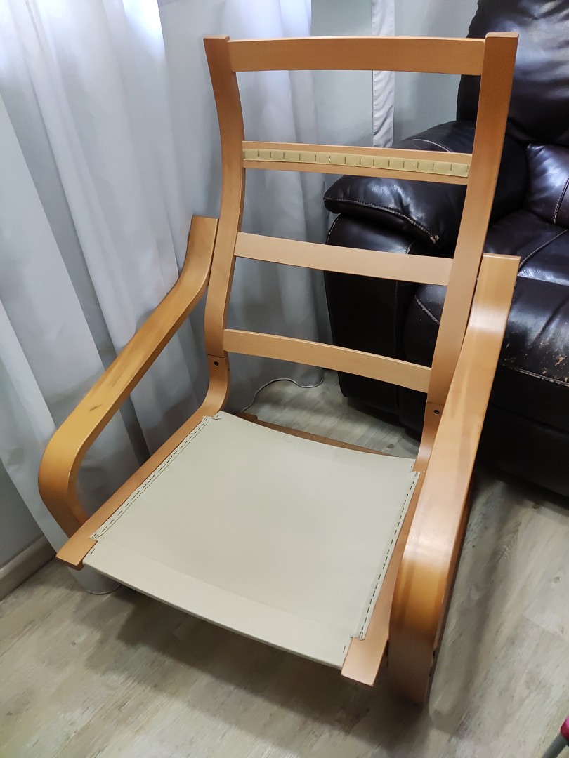 IKEA POANG Armchair (frame only), Furniture & Home Living, Furniture ...