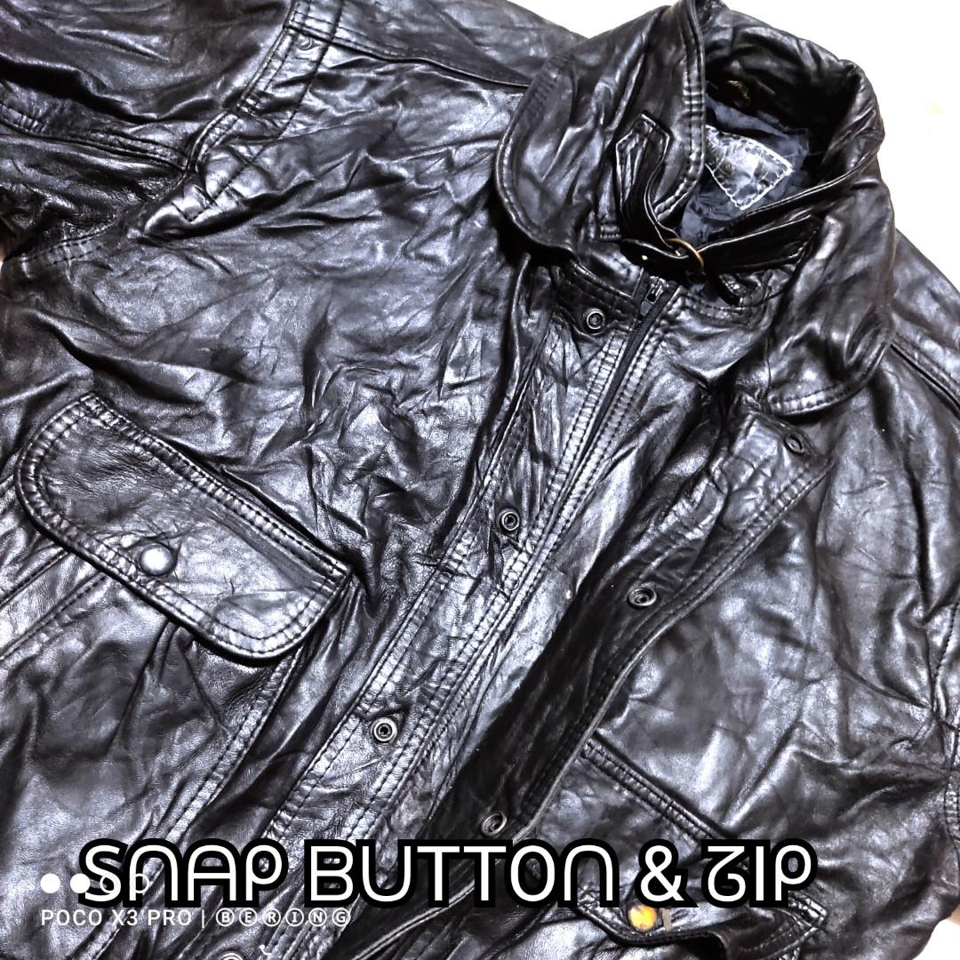 JACKET LEATHER THE AUSTRALIA GREJINA, Men's Fashion, Coats, Jackets and ...