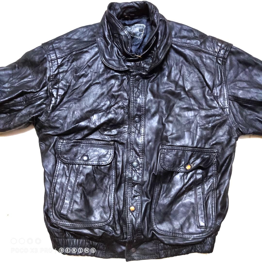 JACKET LEATHER THE AUSTRALIA GREJINA, Men's Fashion, Coats, Jackets and ...