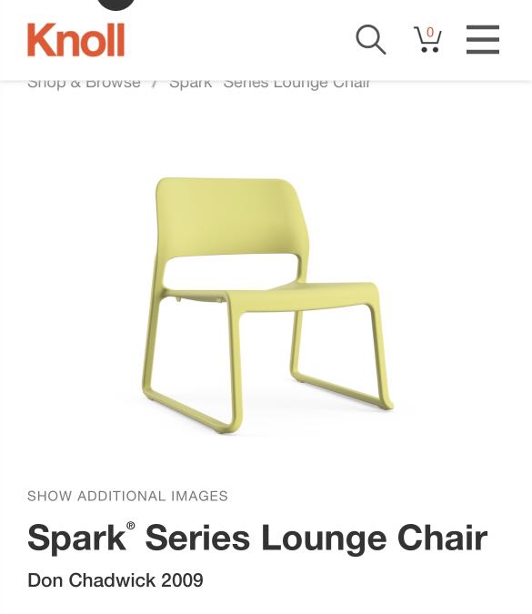 Knoll Spark Chair, Furniture & Home Living, Furniture, Chairs on Carousell