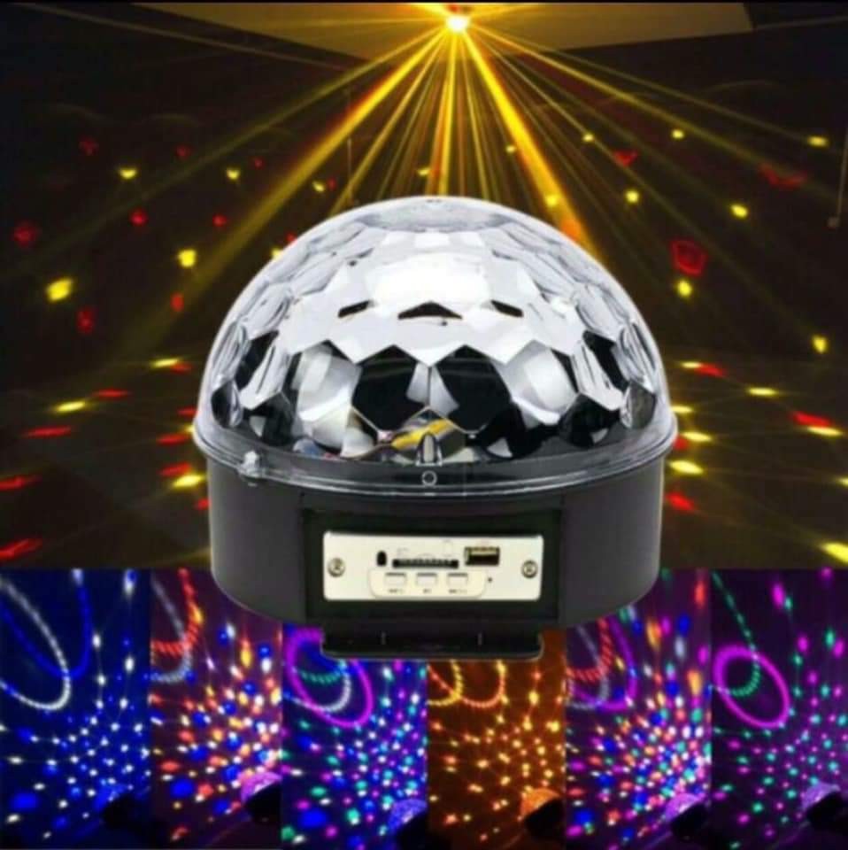 LED Light Crystal Magic Ball Light MP3 USB Bluetooth Speaker LED Disco ...