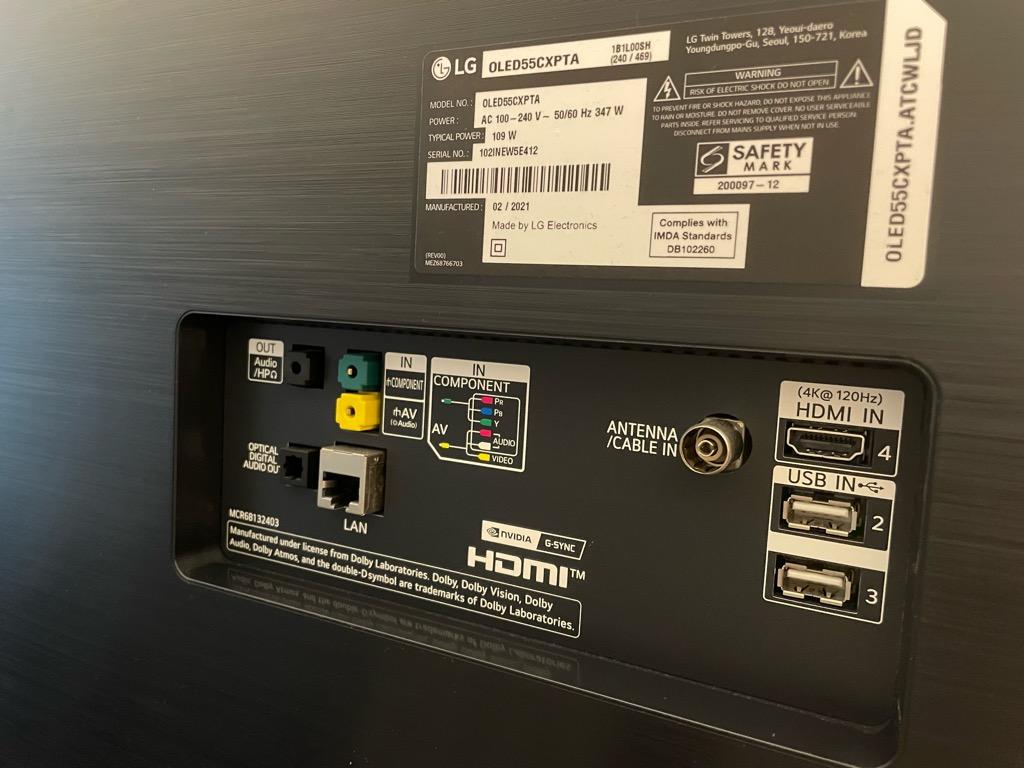 LG CX 55" OLED tv and wall mount, TV & Home Appliances, TV ...