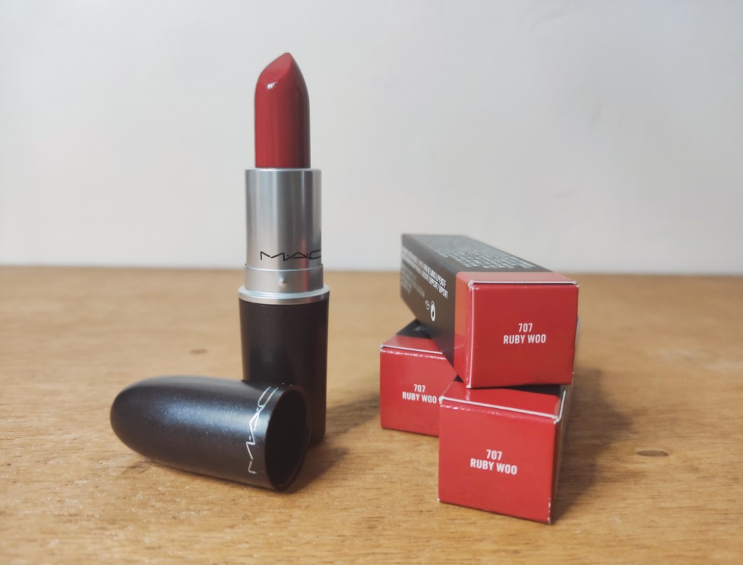 MAC Retro Matte Lipstick Ruby Woo 3gm (Full size), Beauty & Personal ...