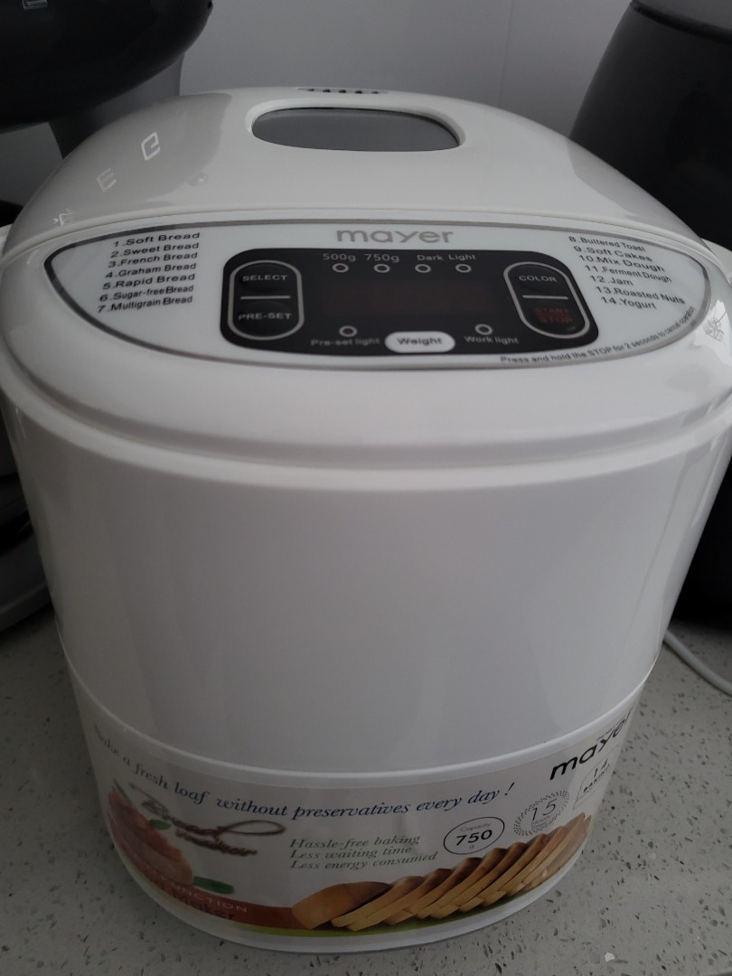 Mayer MMBM12 Bread Maker, TV & Home Appliances, Kitchen Appliances ...