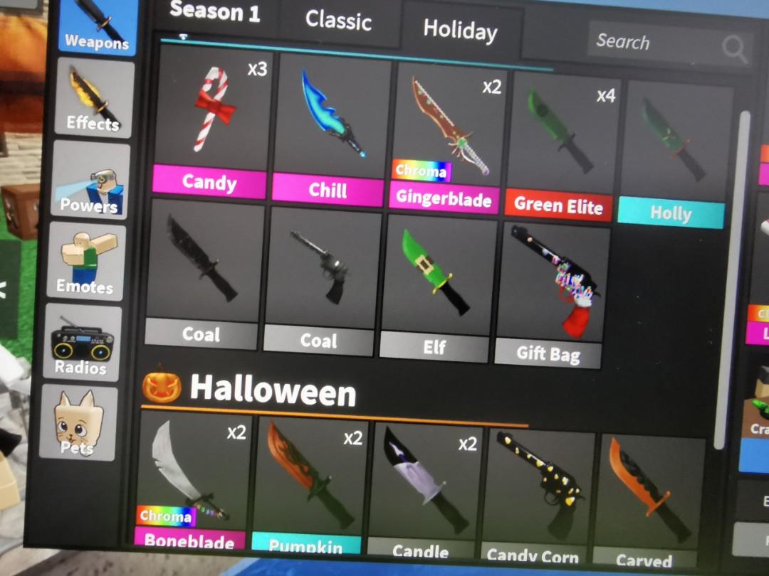 MM2 Chroma and rares bundle, Video Gaming, Gaming Accessories, In-Game ...