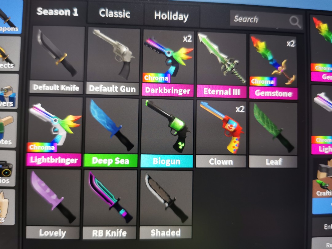 MM2 Chroma and rares bundle, Video Gaming, Gaming Accessories, In-Game ...
