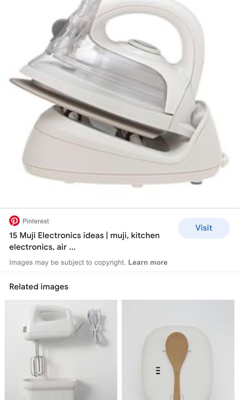 Muji iron, TV & Home Appliances, Irons & Steamers on Carousell