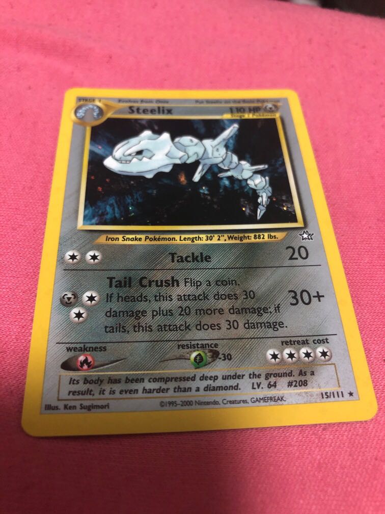 Neo Genesis Steelix, Hobbies & Toys, Toys & Games on Carousell