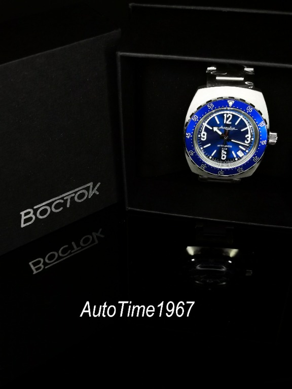 New Launch!!! Vostok(Boctok) Amphibia Classic Blue Military Automatic ...