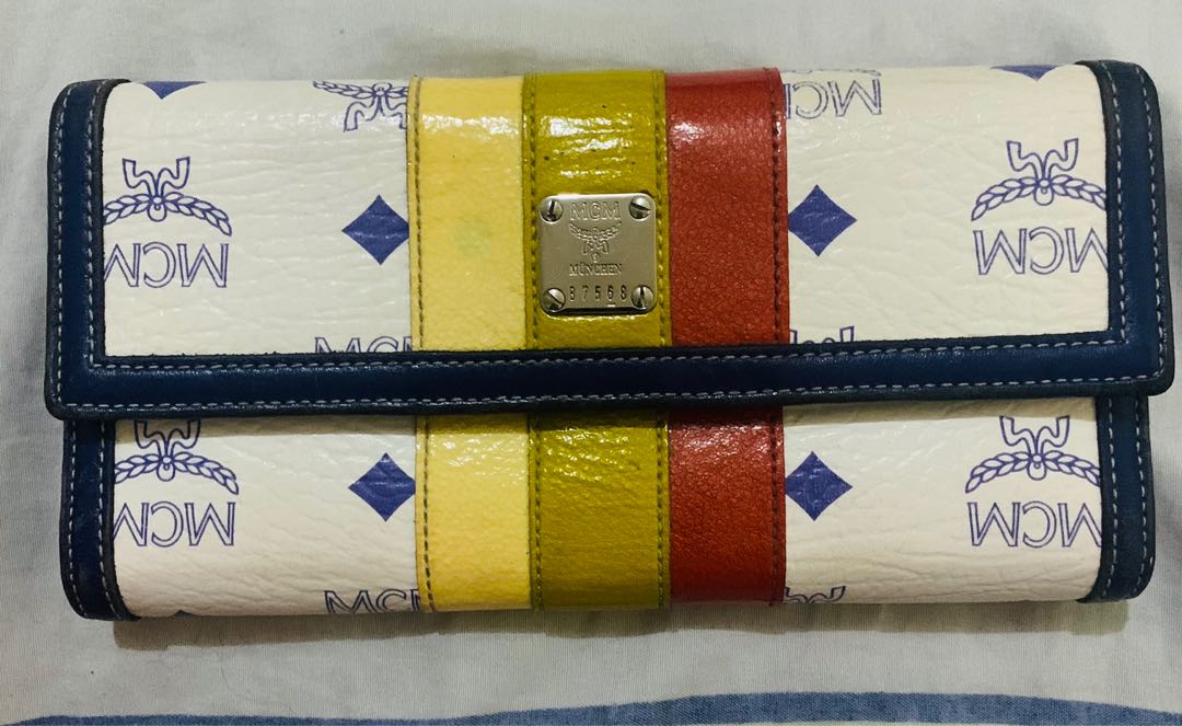 Original MCM long wallet, Luxury, Bags & Wallets on Carousell