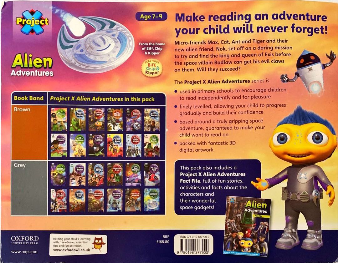 Oxford Project X Alien Adventures for ages 7-9, Hobbies & Toys, Books ...