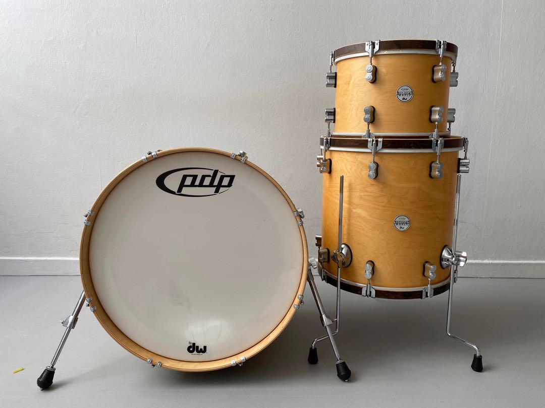 PDP by DW Concept Classic Maple 3-piece Drum Kit, Hobbies & Toys, Music ...