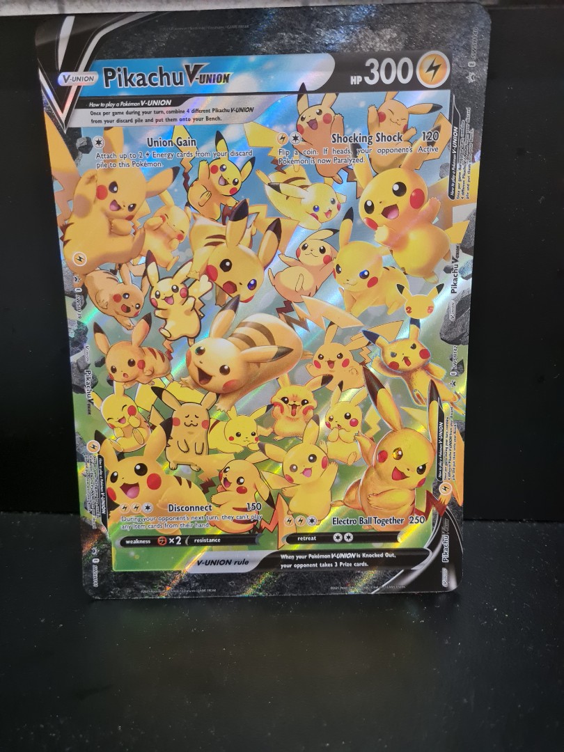 Pikachu V Union Jumbo Card pokemon card pokemon tcg, Hobbies & Toys ...