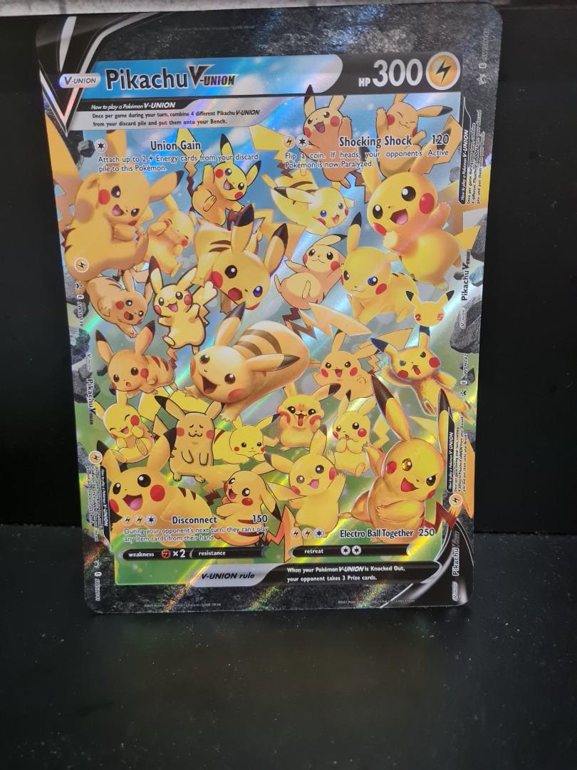 Pikachu V Union Jumbo Card pokemon card pokemon tcg, Hobbies & Toys ...