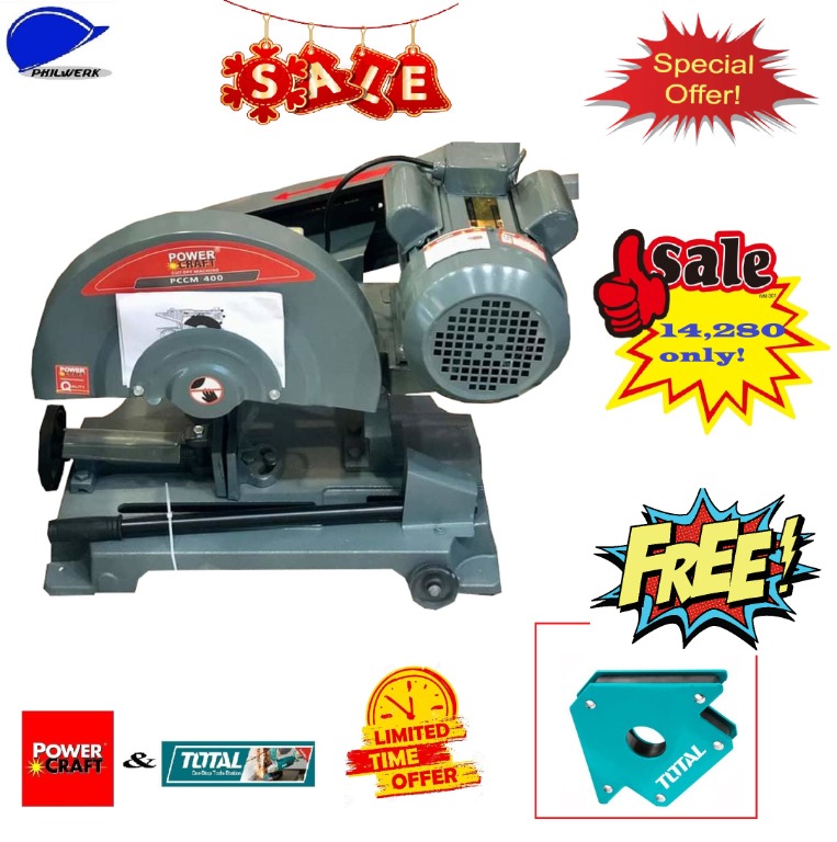 Powercraft Cut off Machine 16" 3HP & Free Total Welding Holder 50lbs ...