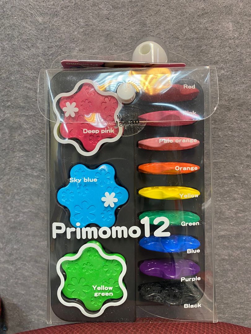 [現貨]Primomo 日本製 可食用及水洗蠟筆 蜜桃味, 兒童＆孕婦用品, 嬰兒玩具 - Carousell