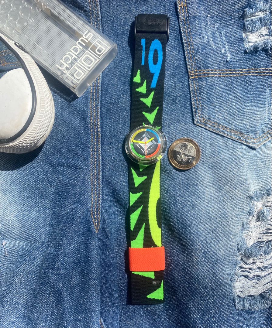 RARE & VINTAGE: POP SWATCH 1993 PWK189 NINETEEN, Women's Fashion ...