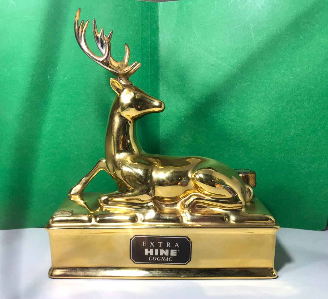 Rare Vintage Limoges 24K Gilded Stag Deer Porcelain Decanter Sealed ...