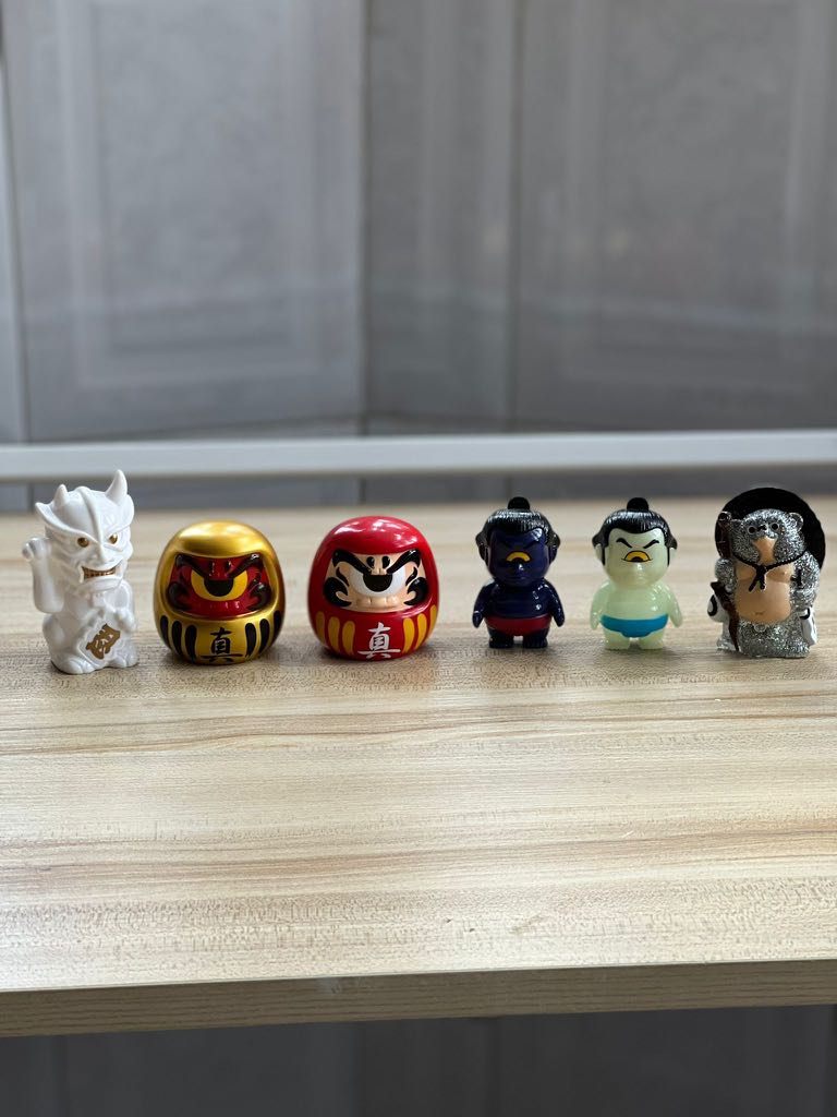 Real x head RXH Sumo Daruma Raccoon Playstudio Oni Sofubi Sofvi ...