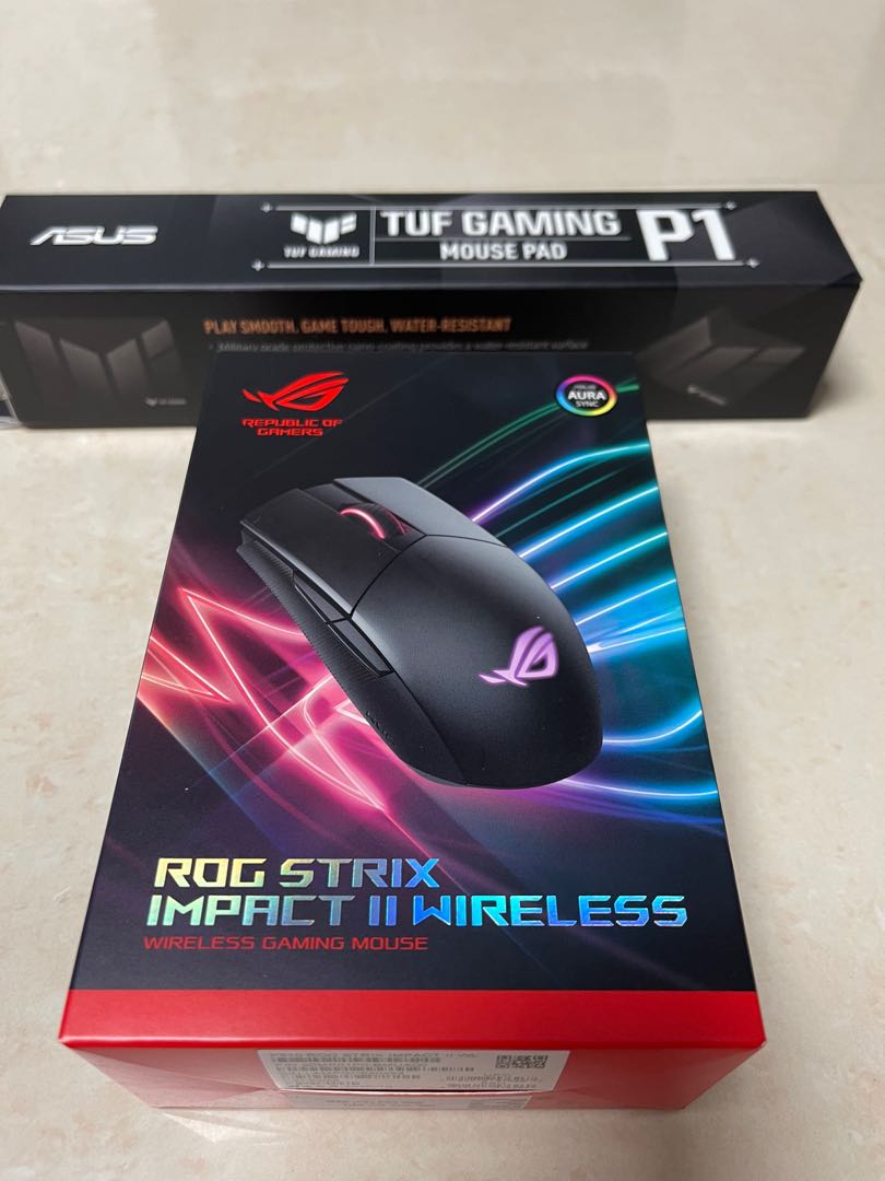 ROG STRIX IMPACT 2 wireless 無線滑鼠, 電腦＆科技, 電腦周邊及配件, 電腦滑鼠及相關產品 - Carousell