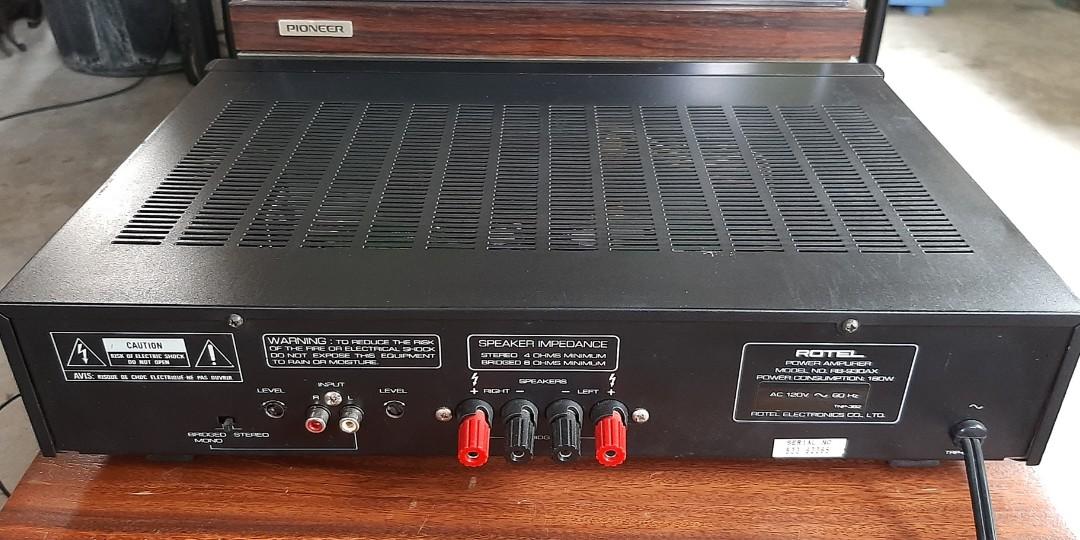 Rotel RB 930AX Power Amplifier, Audio, Soundbars, Speakers & Amplifiers ...