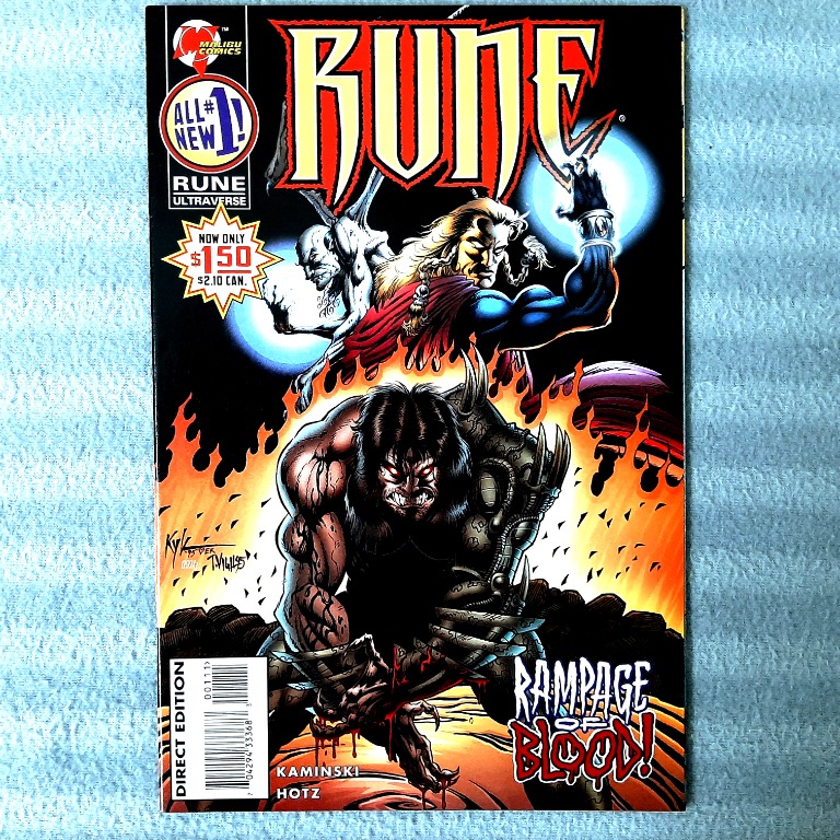 Rune #1 (2nd Series) Malibu/Ultraverse Comics (FIRST Issue) Adam ...
