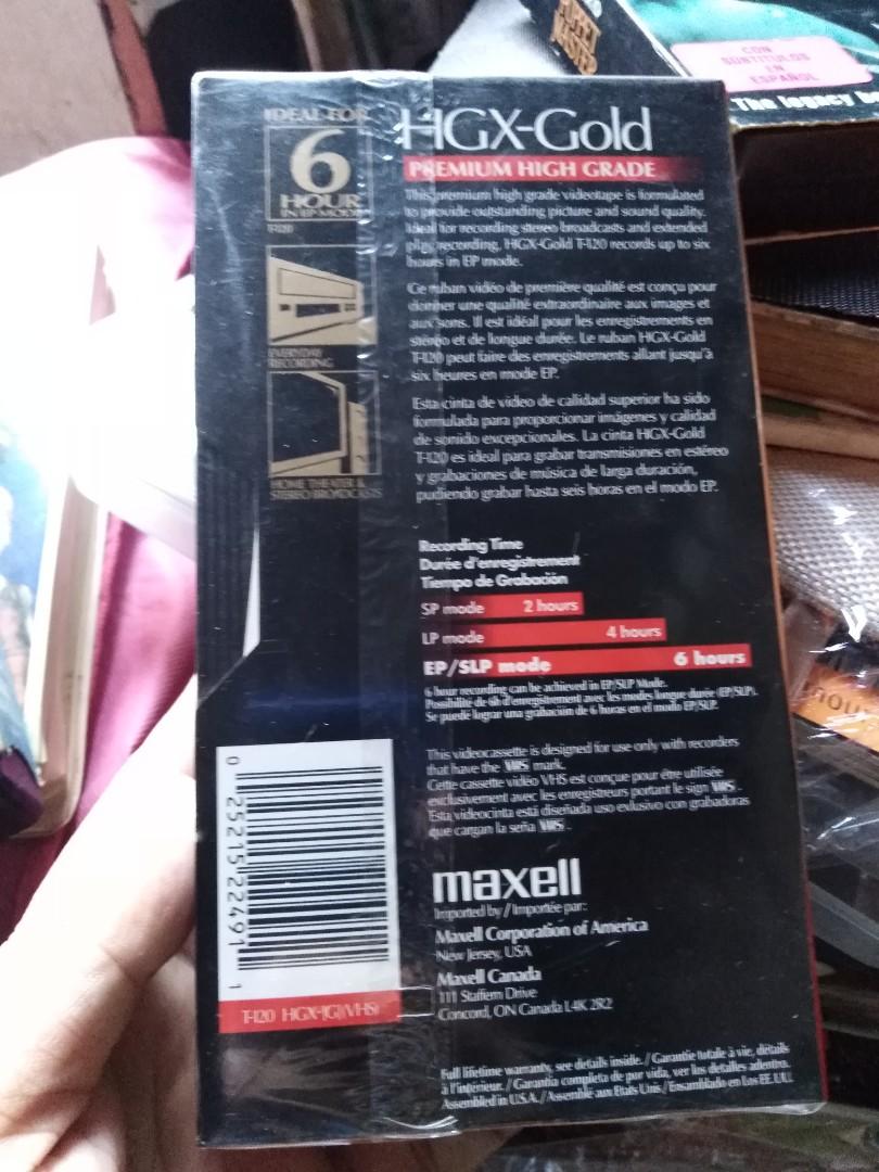 sealed maxell vhs tape, Hobbies & Toys, Memorabilia & Collectibles ...