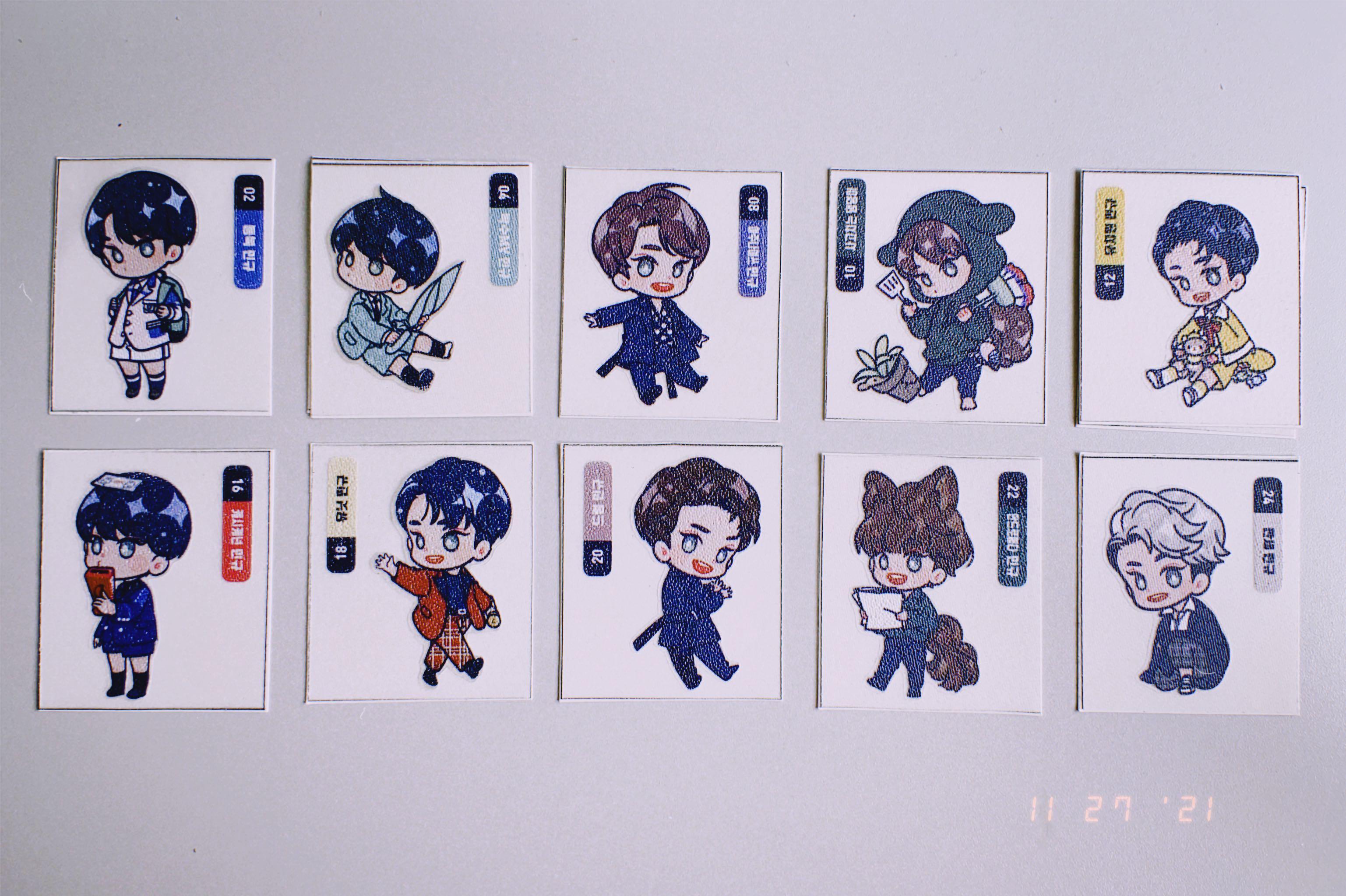 seventeen svt meanie stickers by svt_rung mingyu set, Hobbies & Toys ...