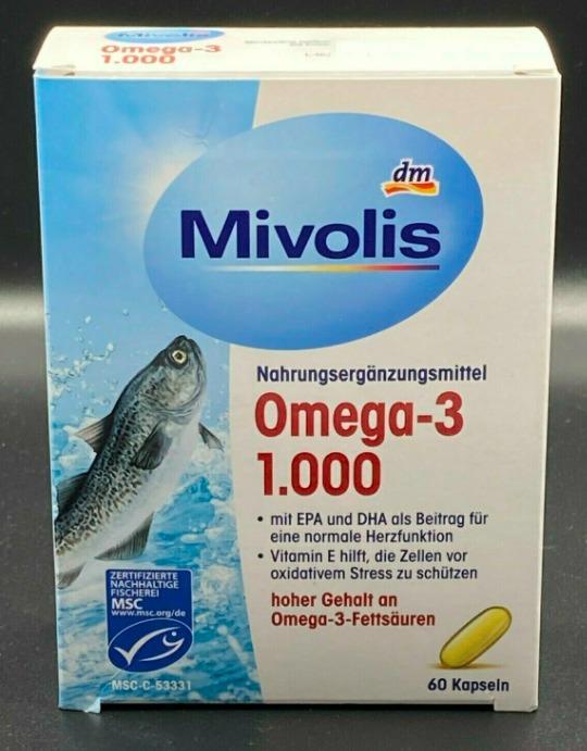(SG SELLER)MIVOLIS Omega 3 1000mg - Dietary Supplements 1 Pack x 60 ...