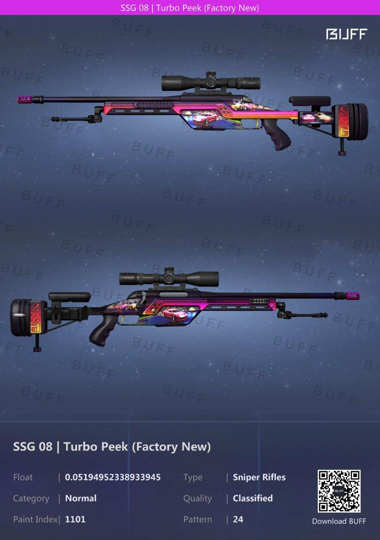 SSG 08 Turbo Peek FN CSGO, Video Gaming, Gaming Accessories, In-Game ...