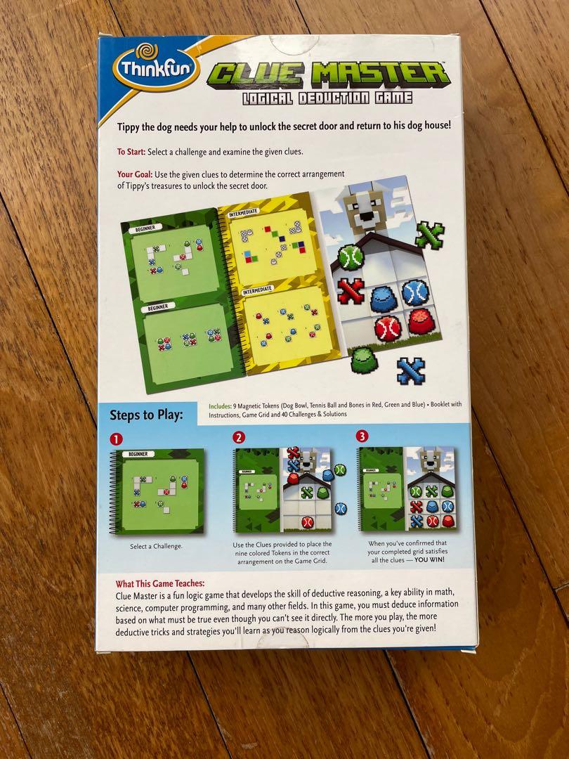 Thinkfun Clue Master Logical deduction game, Hobbies & Toys, Toys ...