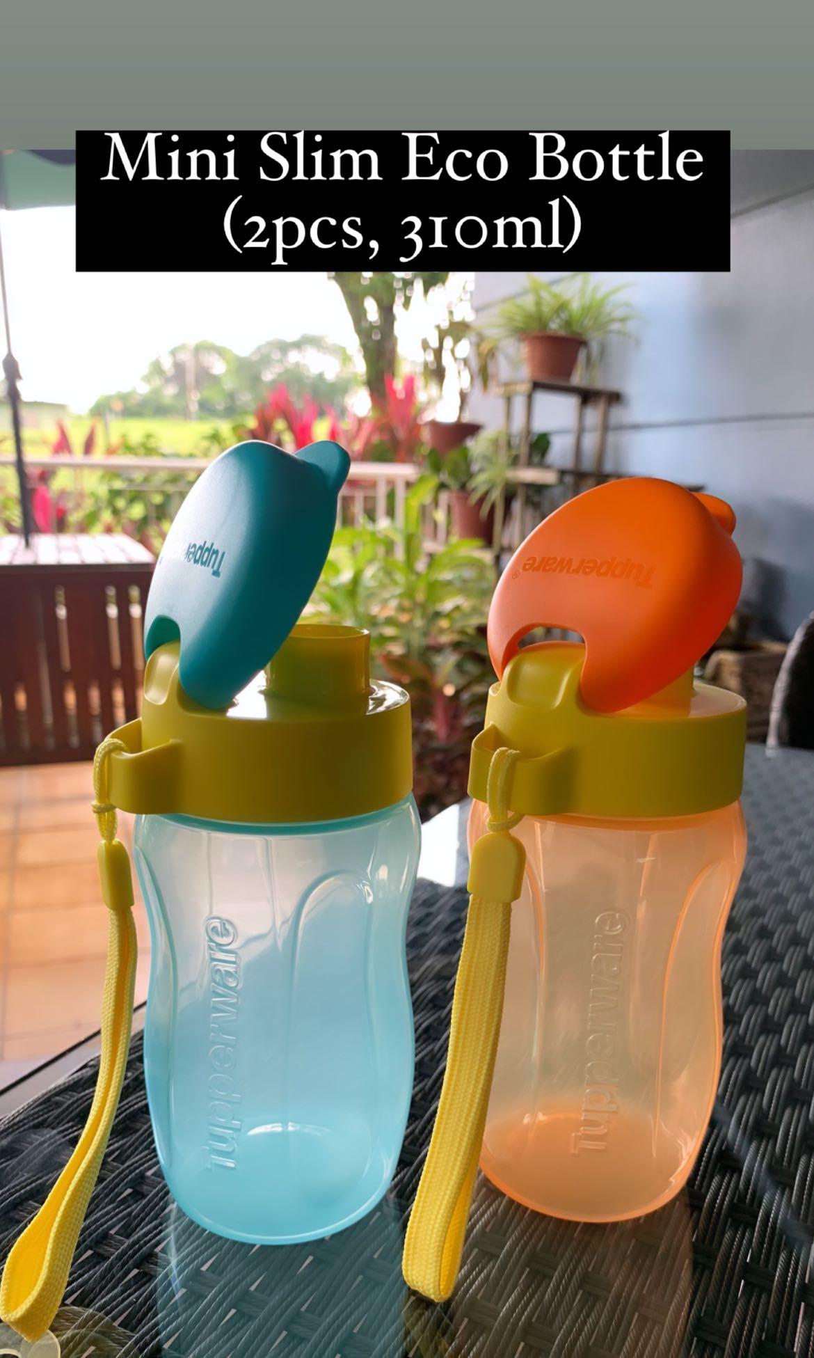 Tupperware Mini Slim Eco Bottles, Furniture & Home Living, Kitchenware ...