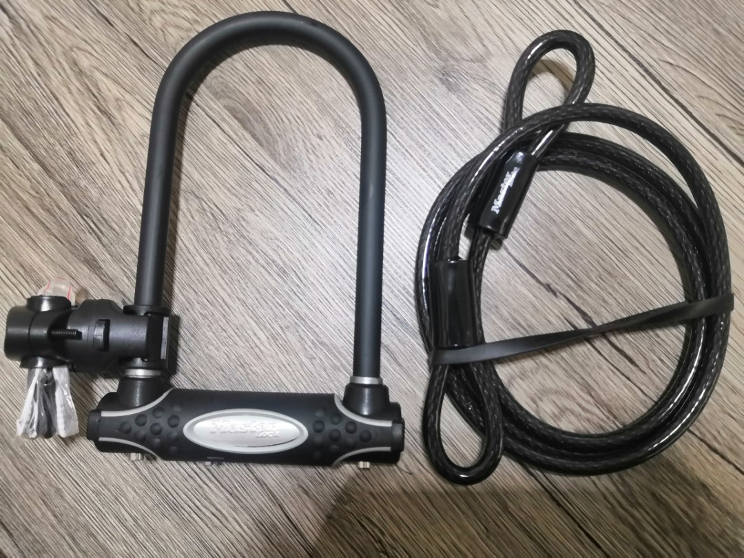 Master Ulock Level 10 & Master 6ft Braided steel looped end cable combo ...