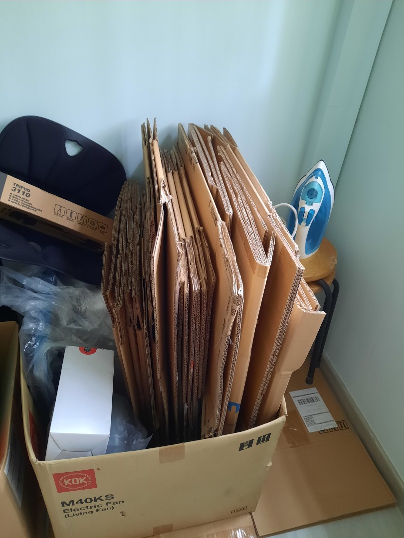 Used carton boxes, Furniture & Home Living, Home Improvement ...