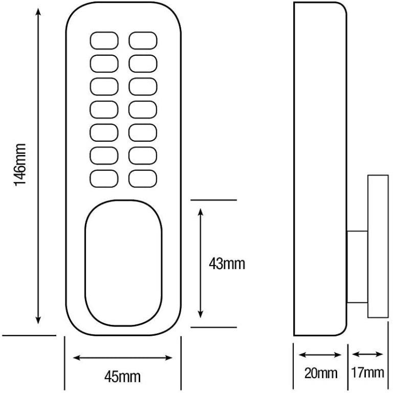 Authentic Yale Mechanical Keyless Digi Door Lock | Hold Open Push ...