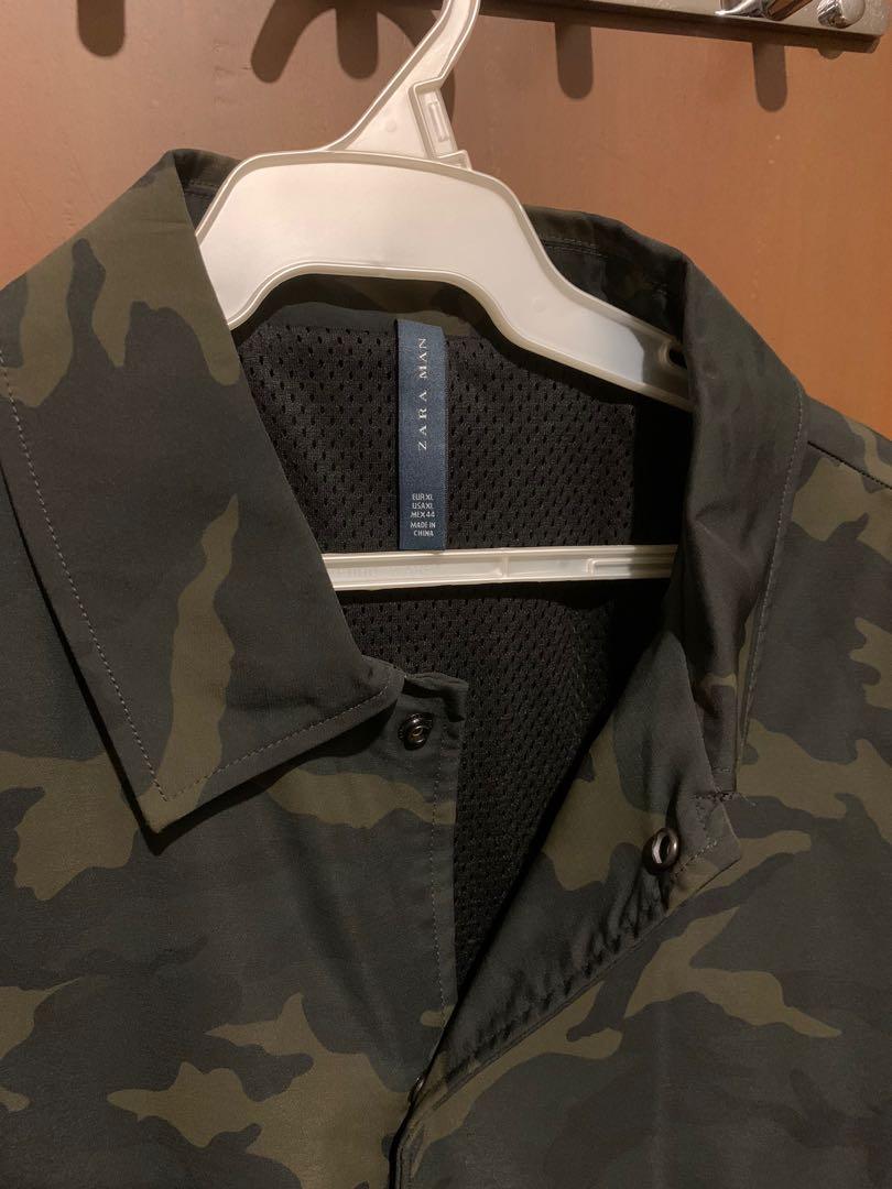 Zara Coach Jacket (camo), Men's Fashion, Coats, Jackets and Outerwear ...