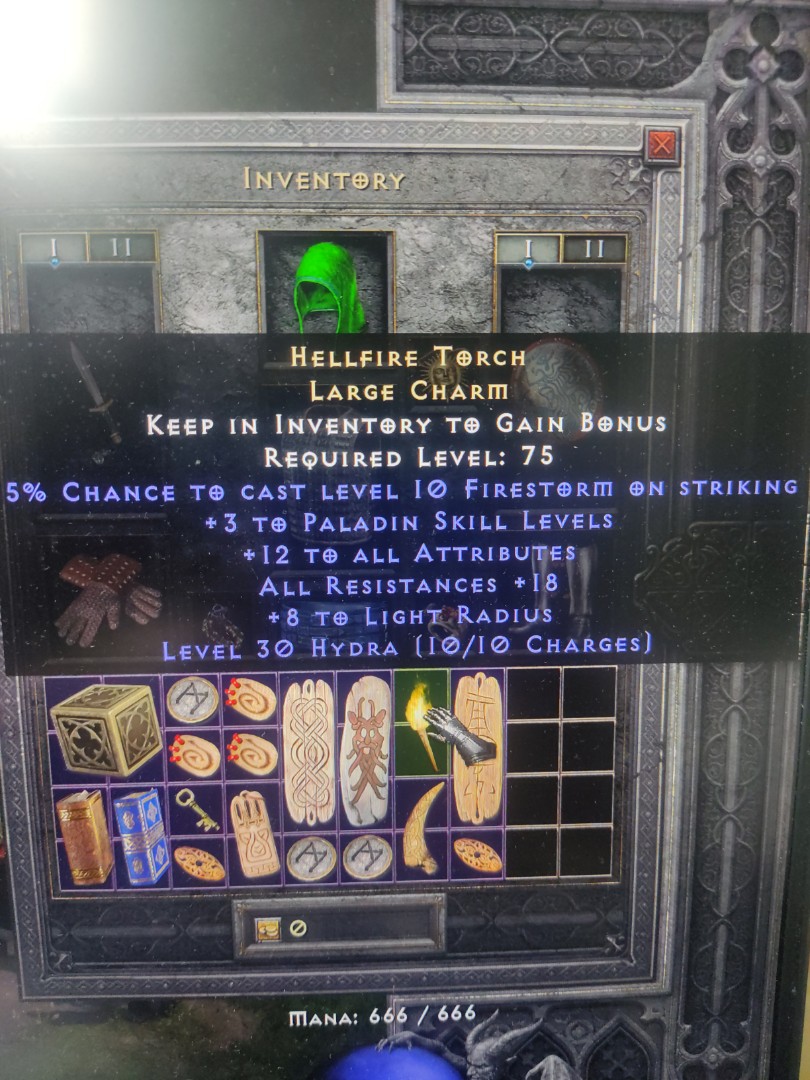 12/18 Paladin hellfire torch. Ptorch., Video Gaming, Gaming Accessories ...