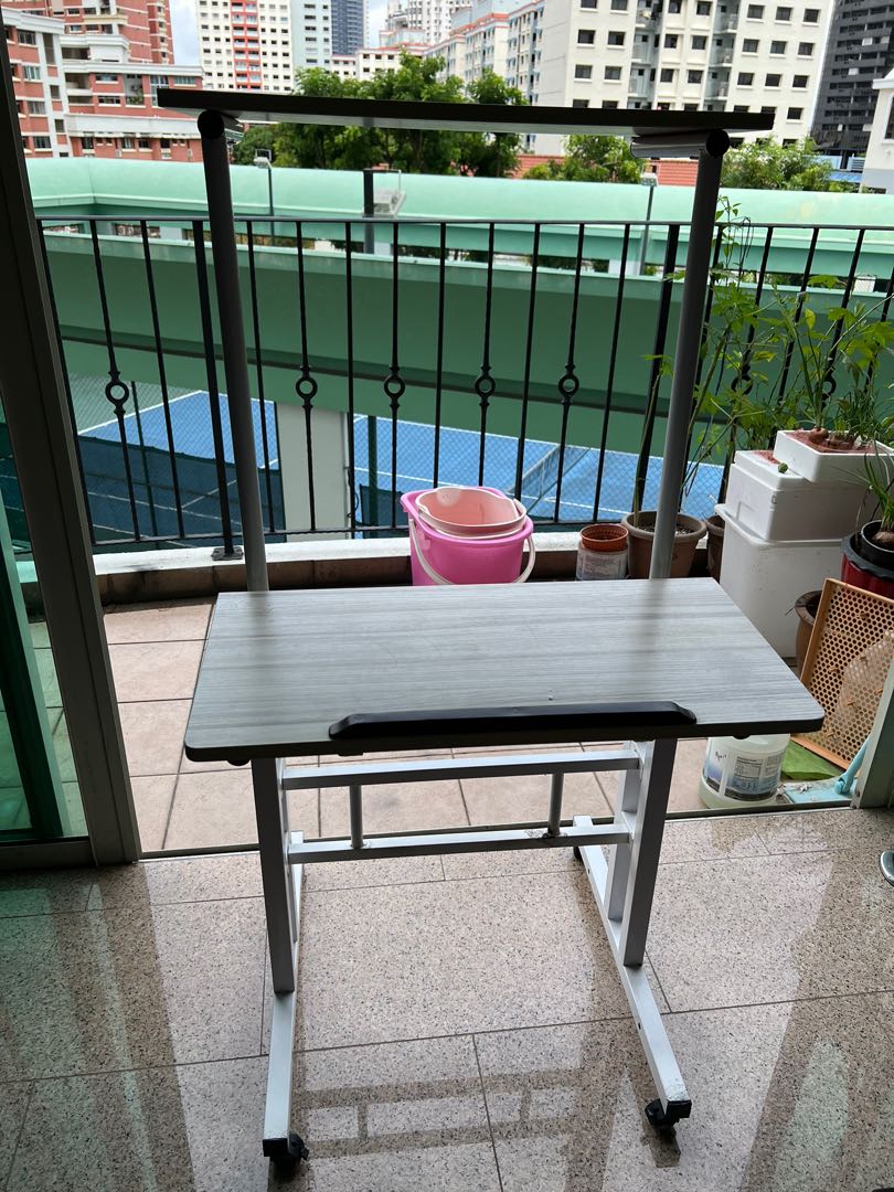 Adjustable height /standing table , study table, Furniture & Home ...