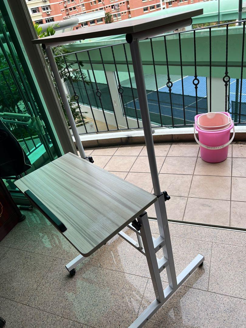 Adjustable height /standing table , study table, Furniture & Home ...