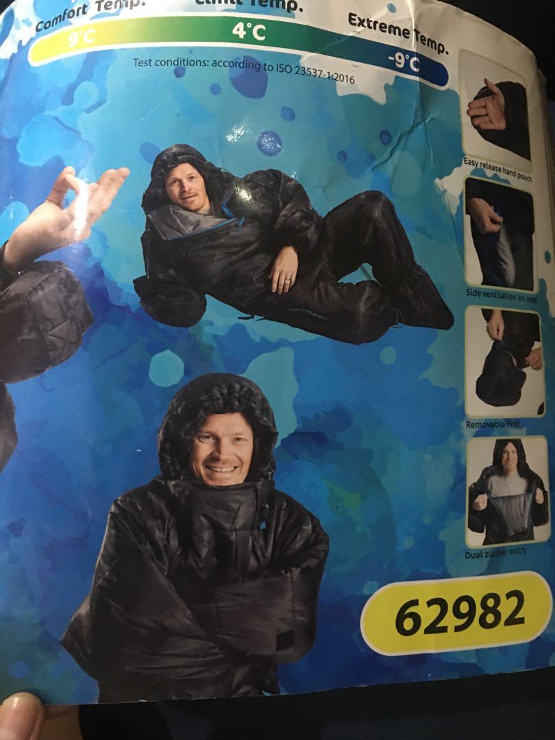 AdventuRidge Wearable Sleeping Bag -Medium, Sports Equipment, Hiking ...