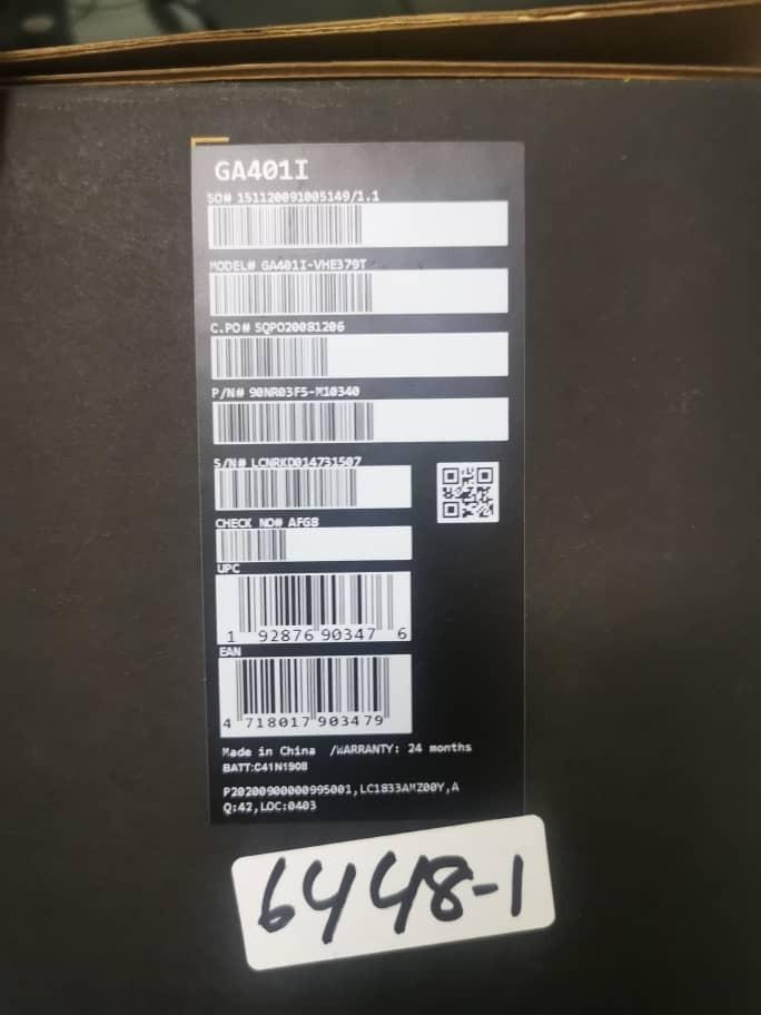 Asus ROG Zephyrus G14 (Animatrix), Computers & Tech, Parts ...