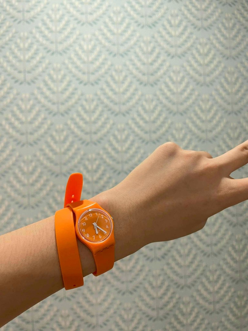 [AUTHENTIC] SWATCH SWISS - orange watch, Women's Fashion, Watches ...