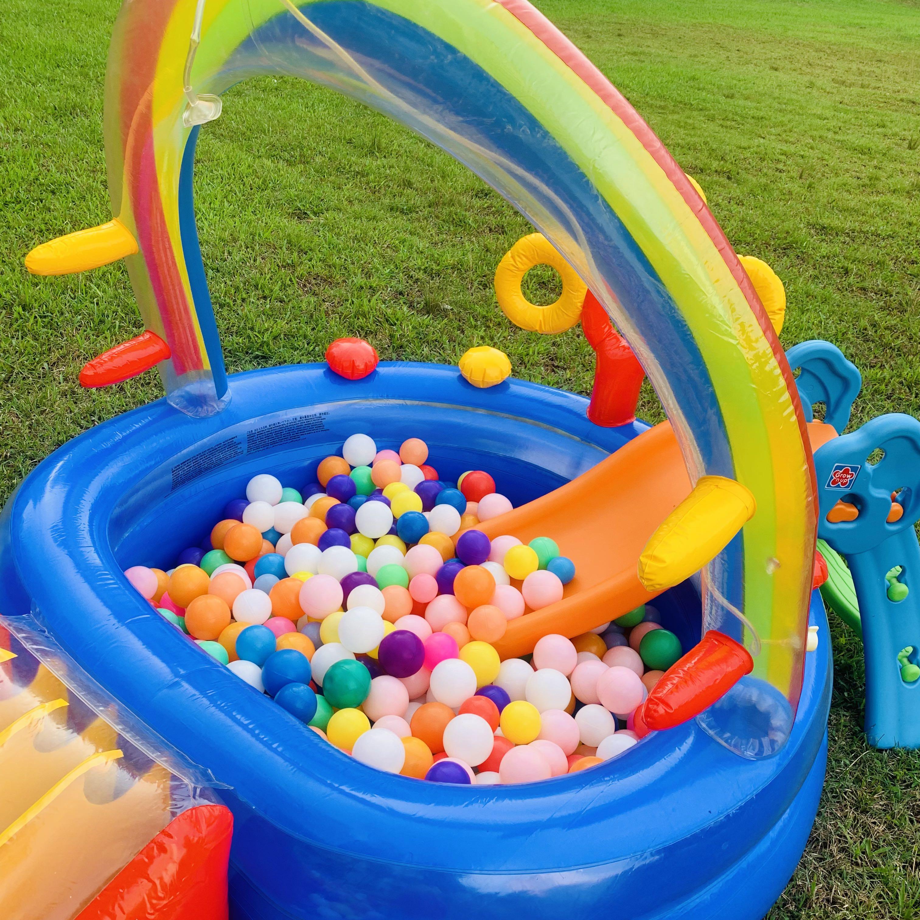 Ball pit ballpit ball pool slide bouncing bouncy castle bounce house ...