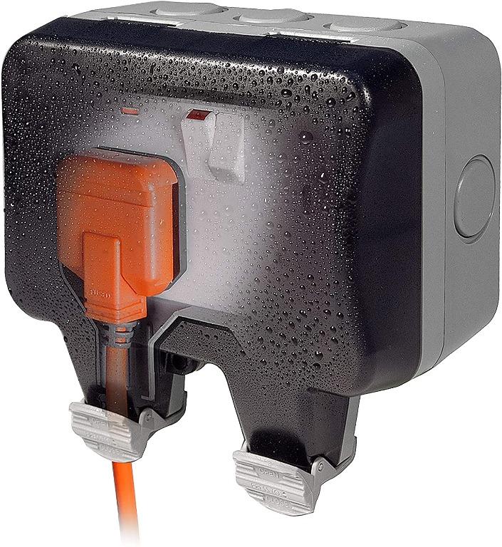 BG WP22 13 A 2-Gang Storm Weatherproof Outdoor Switched Socket Double ...