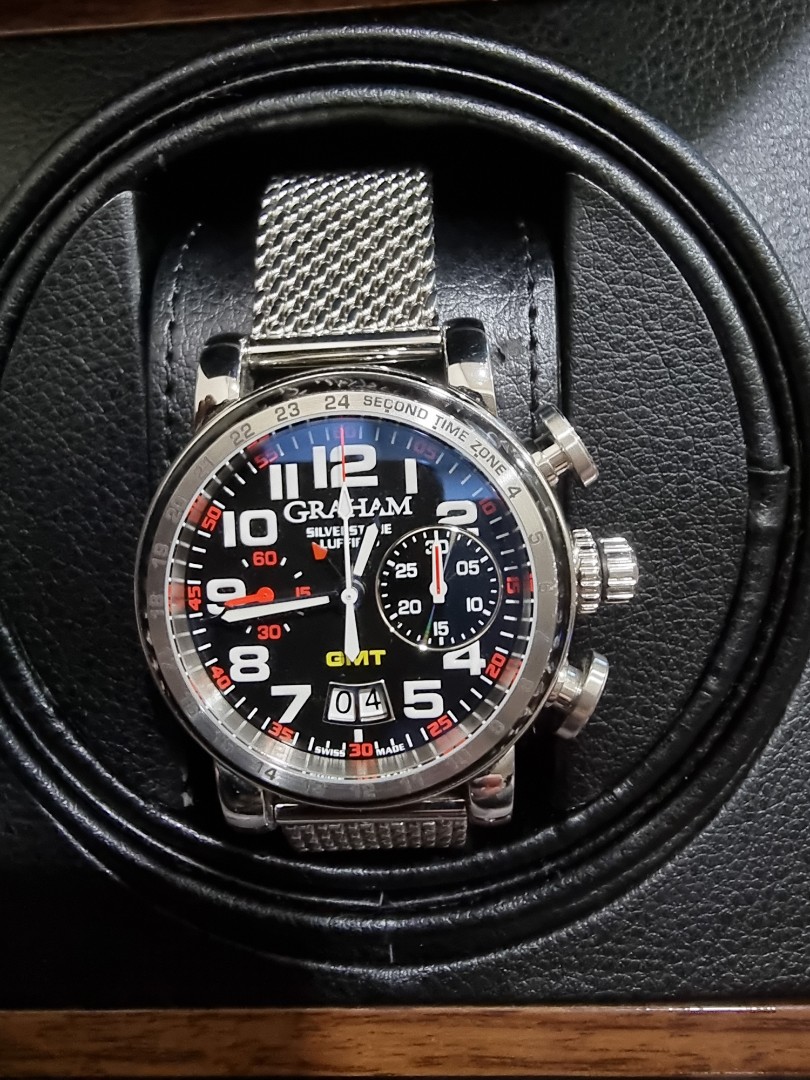 BNIB Graham Big Date GMT Flyback Chronograph, Luxury, Watches on Carousell